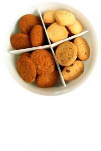 Assorted Biscuit Bucket » Crunchie, Choc Chip, Ginger, Shortbread